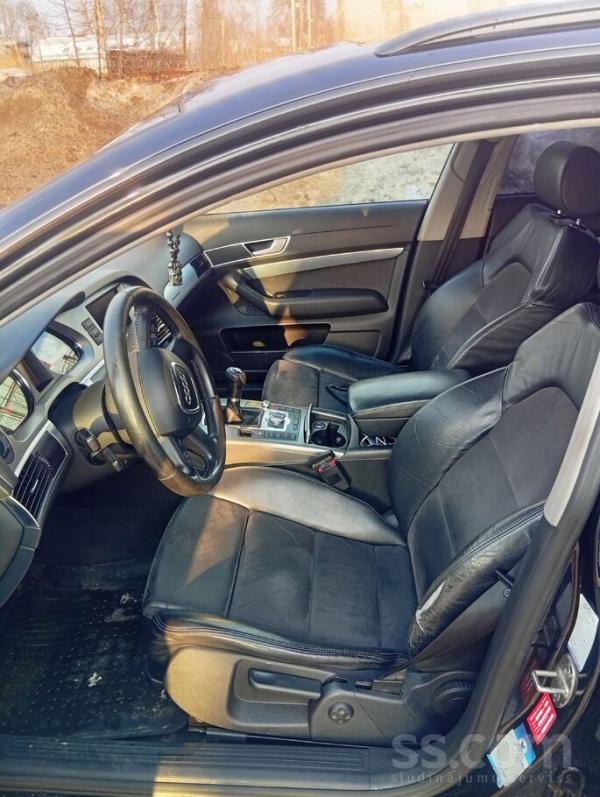 Black Audi A6 2007 in Jekabpils, with an engine capacity of 3.00 L and mileage of 451 thousand km for 2600 €, photo 8 on AUTOMOTO.COM.LV