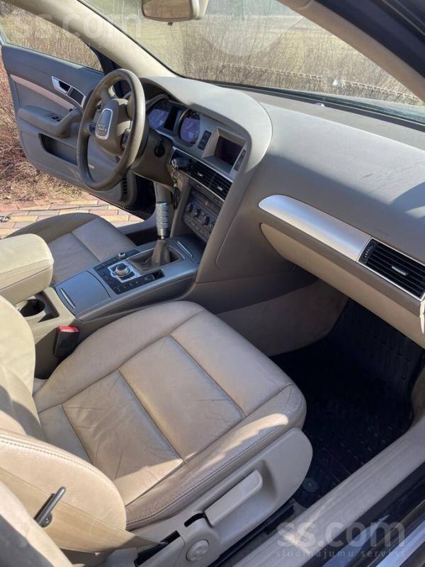 Black Audi A6 2007 in Daugavpils, with an engine capacity of 2.00 L and mileage of 343 thousand km for 2800 €, photo 7 on AUTOMOTO.COM.LV