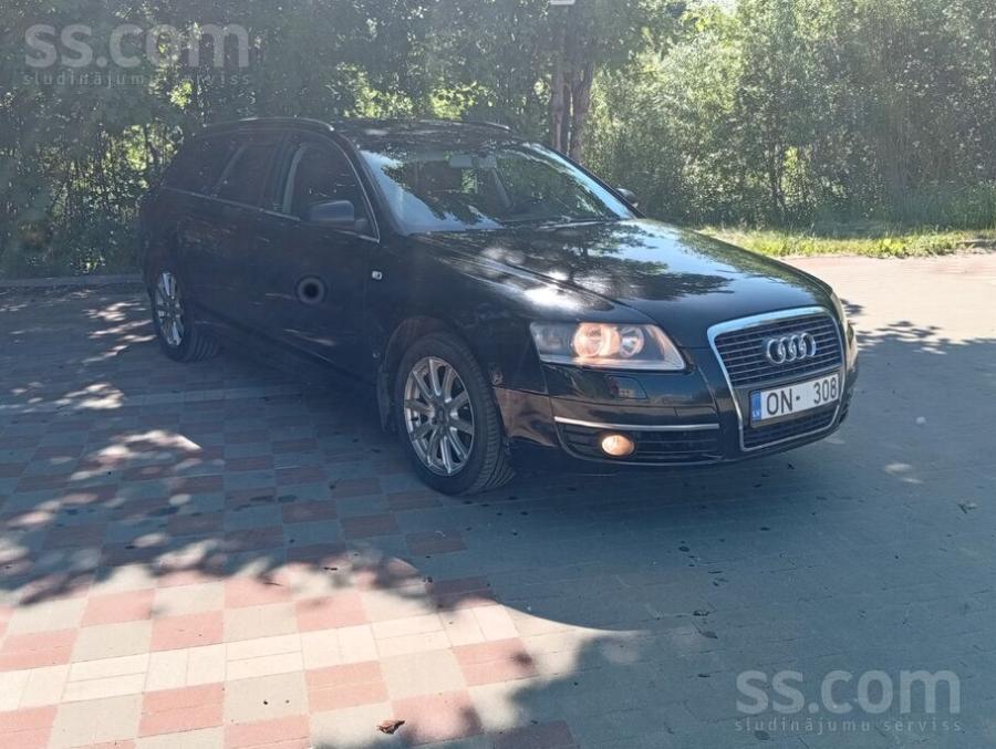 Black Audi A6 2007 in Jekabpils, with an engine capacity of 2.00 L and mileage of 386 thousand km for 3100 €, photo 1 on AUTOMOTO.COM.LV