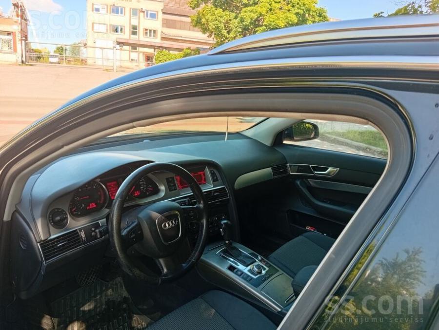 Black Audi A6 2007 in Jekabpils, with an engine capacity of 2.00 L and mileage of 386 thousand km for 3100 €, photo 8 on AUTOMOTO.COM.LV