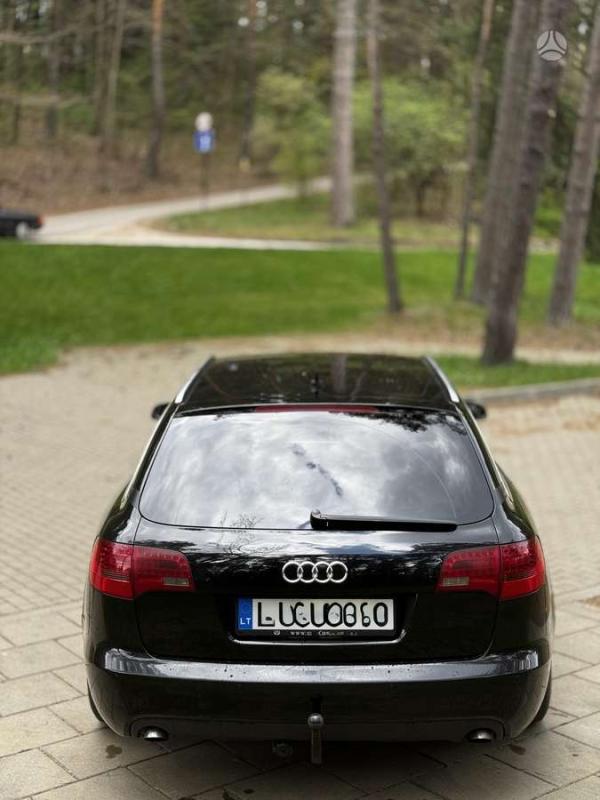 Black Audi A6 2007 in Vilnius, with an engine capacity of 2.00 L and mileage of 296 thousand km for 2000 €, photo 6 on AUTOMOTO.COM.LV