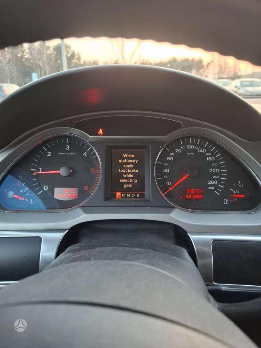Melns Audi A6 2007 Viļņa, ar dzinēja tilpumu 2.97 L un nobraukumu 407 tūkst. km par 1800 €, foto 15 vietnē AUTOMOTO.COM.LV