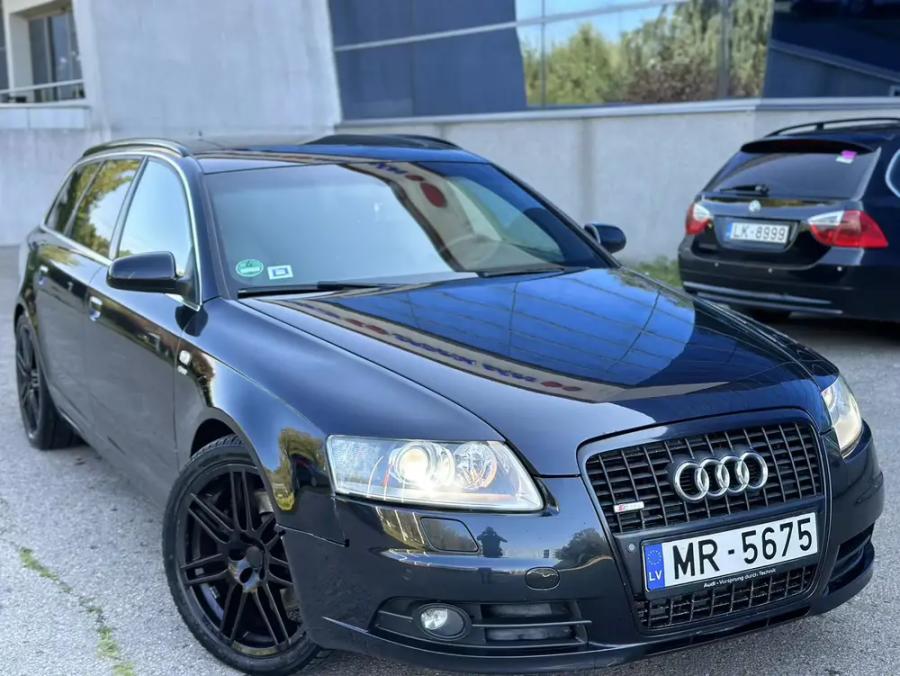 Black Audi A6 2007 in Riga, with an engine capacity of 3.00 L and mileage of 313 thousand km for 3990 €, photo 1 on AUTOMOTO.COM.LV