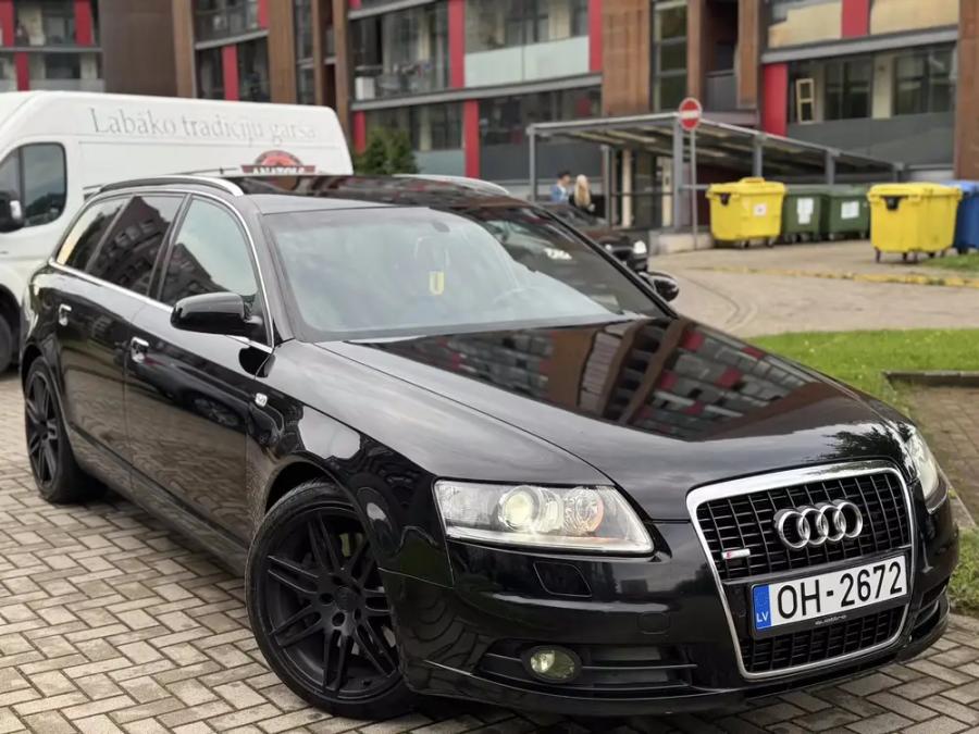 Black Audi A6 2007 in Riga, with an engine capacity of 3.00 L and mileage of 326 thousand km for 3190 €, photo 1 on AUTOMOTO.COM.LV
