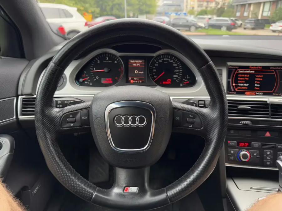 Black Audi A6 2007 in Riga, with an engine capacity of 3.00 L and mileage of 326 thousand km for 3190 €, photo 14 on AUTOMOTO.COM.LV