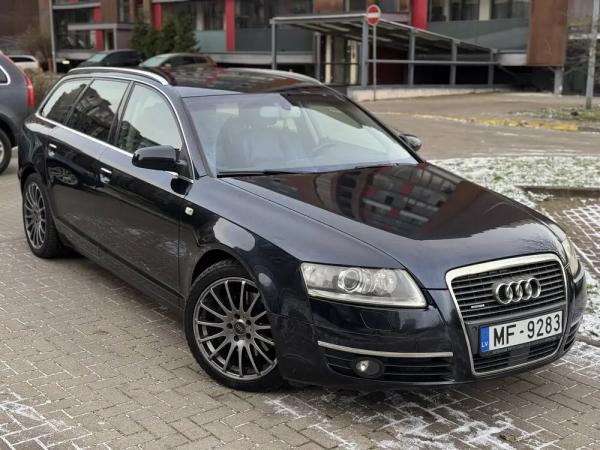 Black Audi A6 2007 in Riga, with an engine capacity of 3.00 L and mileage of 302 thousand km for 3990 €, photo 1 on AUTOMOTO.COM.LV