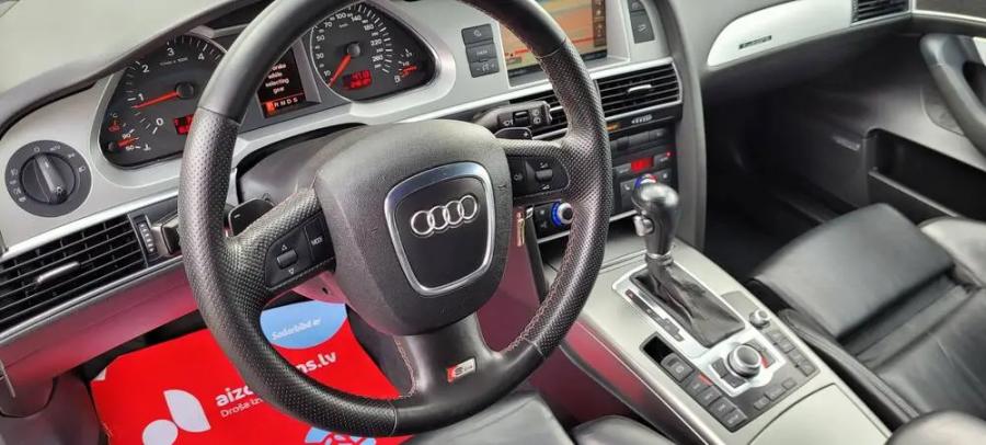 Black Audi A6 2007 in Riga, with an engine capacity of 3.00 L and mileage of 248 thousand km for 6900 €, photo 22 on AUTOMOTO.COM.LV