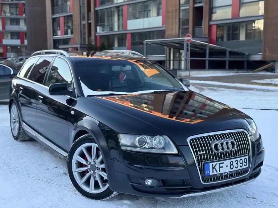Black Audi A6 2007 in Riga, with an engine capacity of 3.00 L and mileage of 345 thousand km for 3990 €, photo 1 on AUTOMOTO.COM.LV