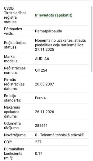 Melns Audi A6 2007 Rīga, ar dzinēja tilpumu 3.00 L un nobraukumu 286 tūkst. km par 4990 €, foto 29 vietnē AUTOMOTO.COM.LV