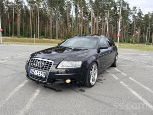Melns Audi A6 2007 Rīga, ar dzinēja tilpumu 3.00 L un nobraukumu 373 tūkst. km par 5990 €, foto  vietnē AUTOMOTO.COM.LV