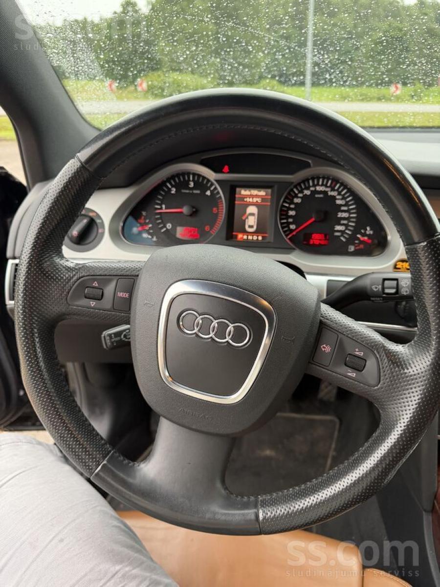 Melns Audi A6 2007 Jelgava, ar dzinēja tilpumu 3.00 L un nobraukumu 379 tūkst. km par 3300 €, foto 10 vietnē AUTOMOTO.COM.LV