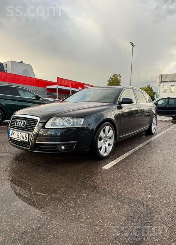 Black Audi A6 2007 in Riga, with an engine capacity of 2.70 L and mileage of 314 thousand km for 2500 €, photo 1 on AUTOMOTO.COM.LV