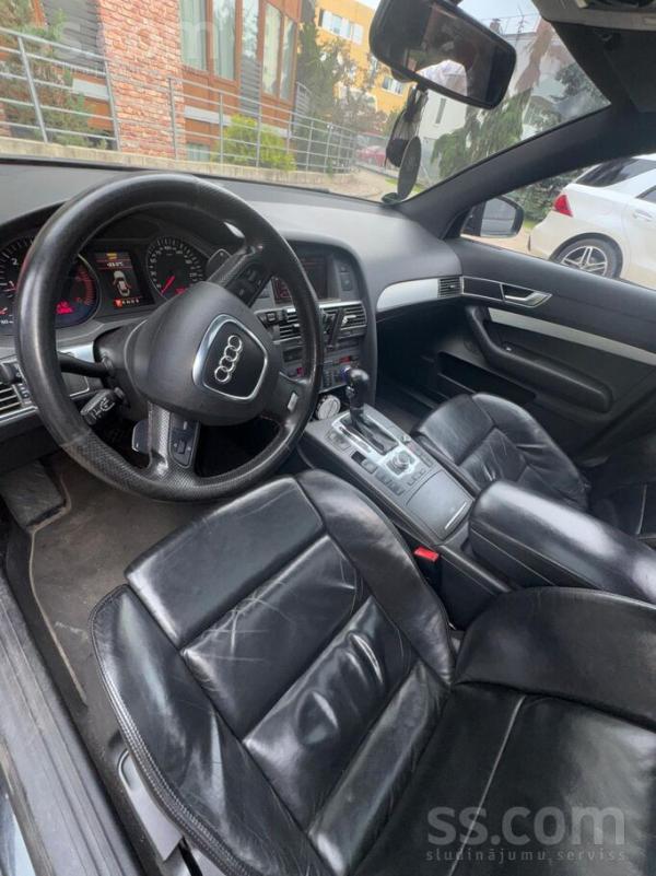Melns Audi A6 2007 Rīga, ar dzinēja tilpumu 2.70 L un nobraukumu 365 tūkst. km par 2950 €, foto 6 vietnē AUTOMOTO.COM.LV