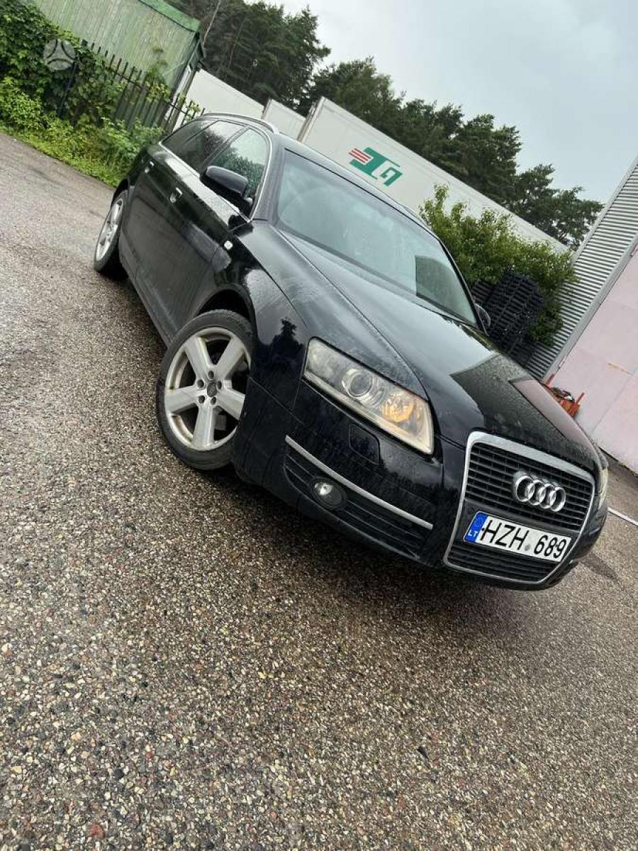 Black Audi A6 2007 in Vilnius, with an engine capacity of 1.97 L and mileage of 395 thousand km for 2200 €, photo 1 on AUTOMOTO.COM.LV