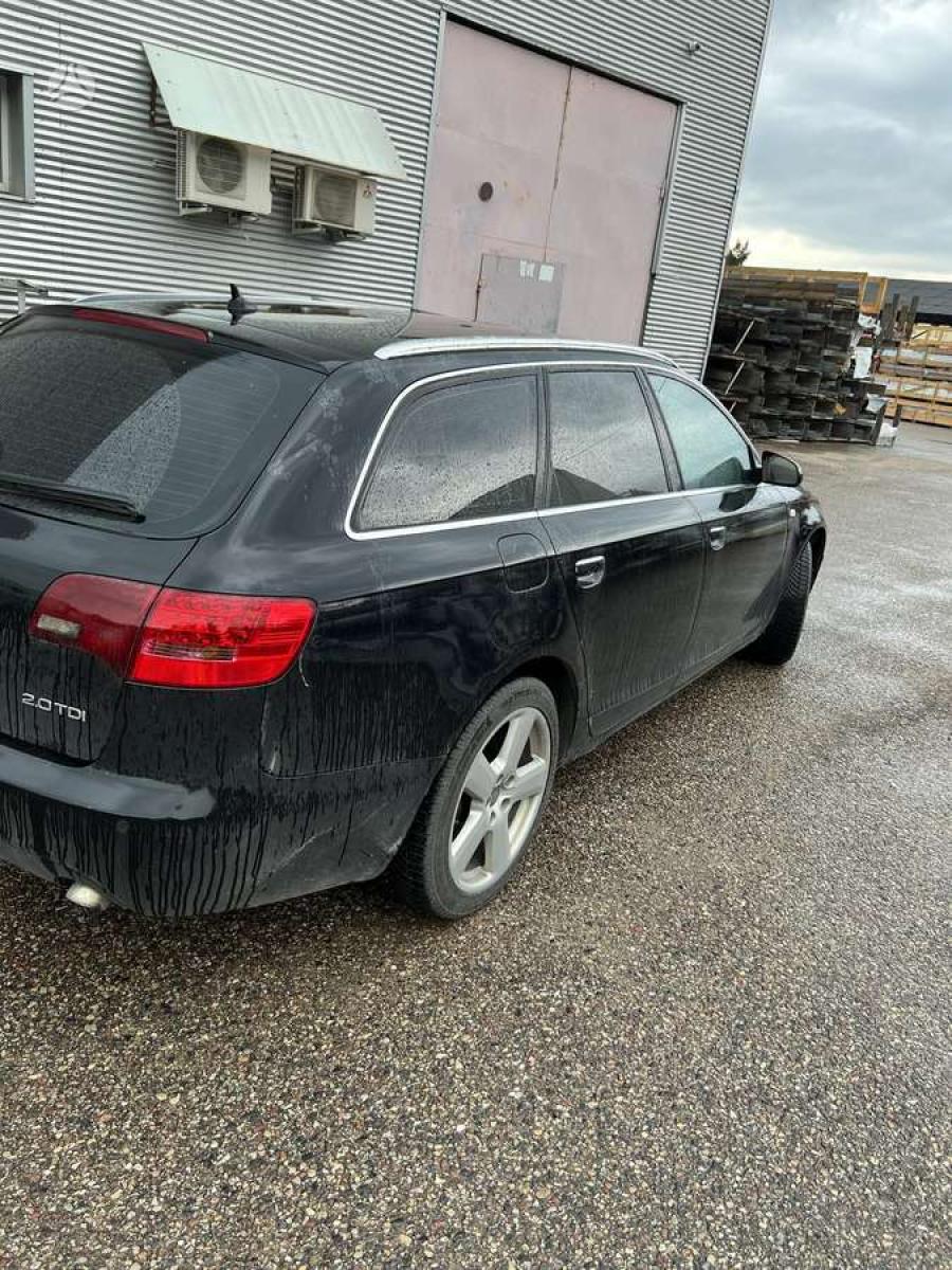 Black Audi A6 2007 in Vilnius, with an engine capacity of 1.97 L and mileage of 395 thousand km for 2200 €, photo 7 on AUTOMOTO.COM.LV