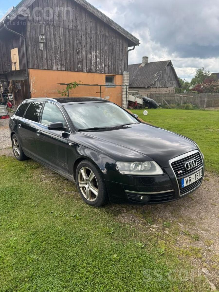 Black Audi A6 2007 in Riga, with an engine capacity of 2.70 L and mileage of 400 thousand km for 1700 €, photo 1 on AUTOMOTO.COM.LV