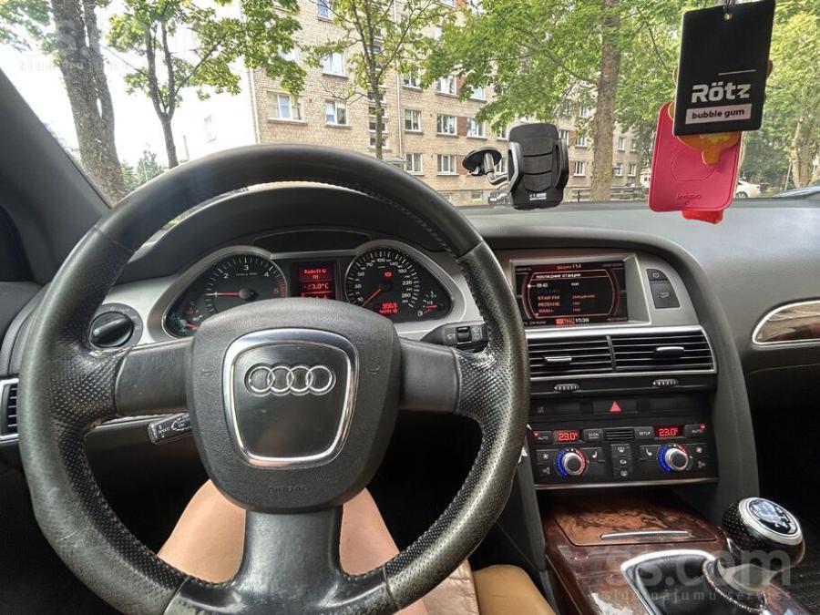 Black Audi A6 2007 in Rezekne, with an engine capacity of 2.00 L and mileage of 444 thousand km for 1600 €, photo 5 on AUTOMOTO.COM.LV