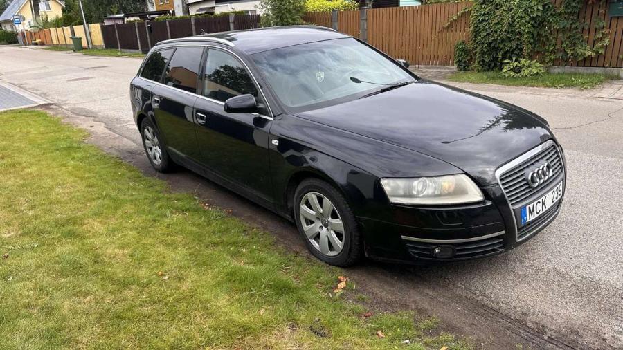 Black Audi A6 2007 in Jurmala, with an engine capacity of 2.70 L and mileage of 300 thousand km for 2400 €, photo 1 on AUTOMOTO.COM.LV