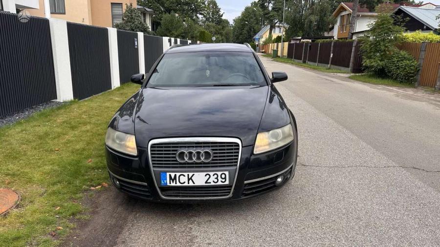 Black Audi A6 2007 in Jurmala, with an engine capacity of 2.70 L and mileage of 300 thousand km for 2400 €, photo 3 on AUTOMOTO.COM.LV