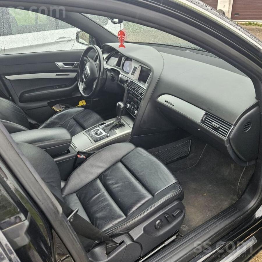 Black Audi A6 2007 in Riga, with an engine capacity of 3.00 L and mileage of 309 thousand km for 5100 €, photo 8 on AUTOMOTO.COM.LV
