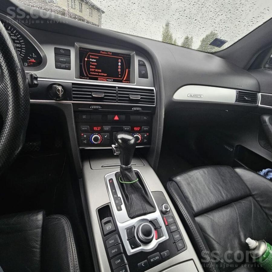 Black Audi A6 2007 in Riga, with an engine capacity of 3.00 L and mileage of 309 thousand km for 5100 €, photo 9 on AUTOMOTO.COM.LV