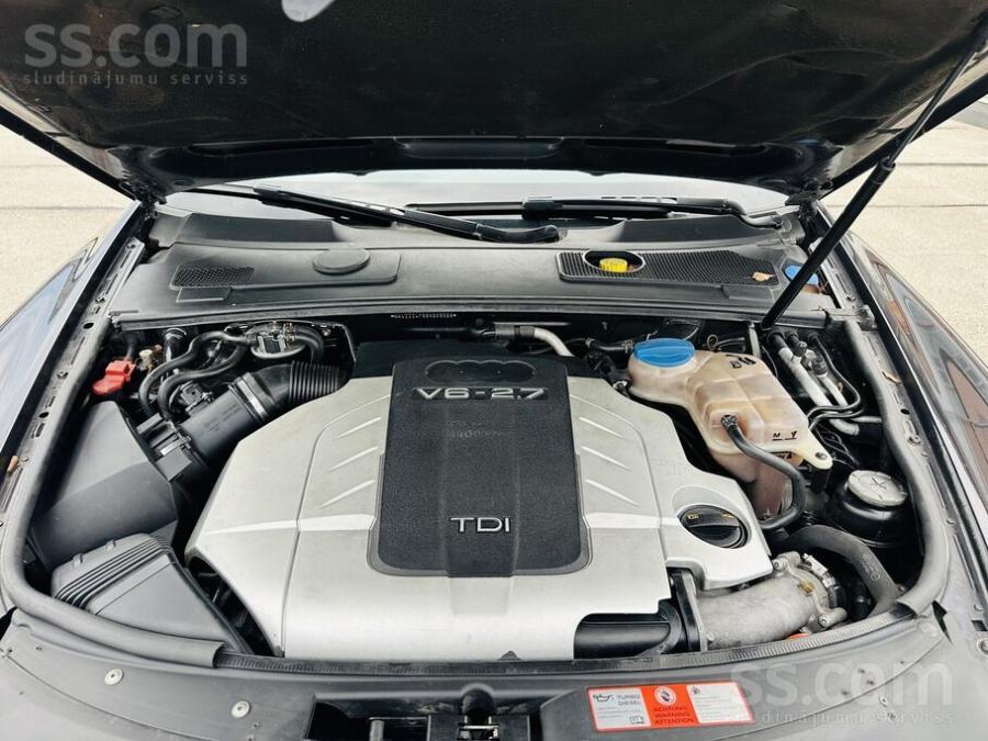 Black Audi A6 2007 in Riga, with an engine capacity of 2.70 L and mileage of 394 thousand km for 3850 €, photo 10 on AUTOMOTO.COM.LV