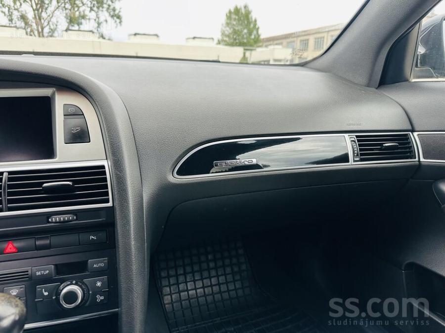 Black Audi A6 2007 in Riga, with an engine capacity of 2.70 L and mileage of 394 thousand km for 3850 €, photo 15 on AUTOMOTO.COM.LV