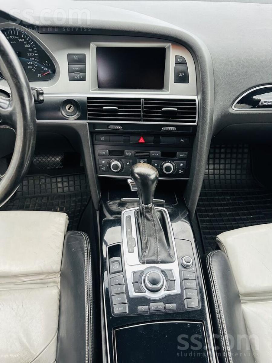 Black Audi A6 2007 in Riga, with an engine capacity of 2.70 L and mileage of 394 thousand km for 3850 €, photo 16 on AUTOMOTO.COM.LV
