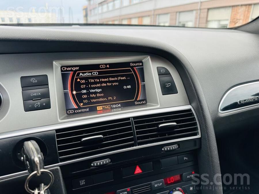 Black Audi A6 2007 in Riga, with an engine capacity of 2.70 L and mileage of 394 thousand km for 3850 €, photo 18 on AUTOMOTO.COM.LV