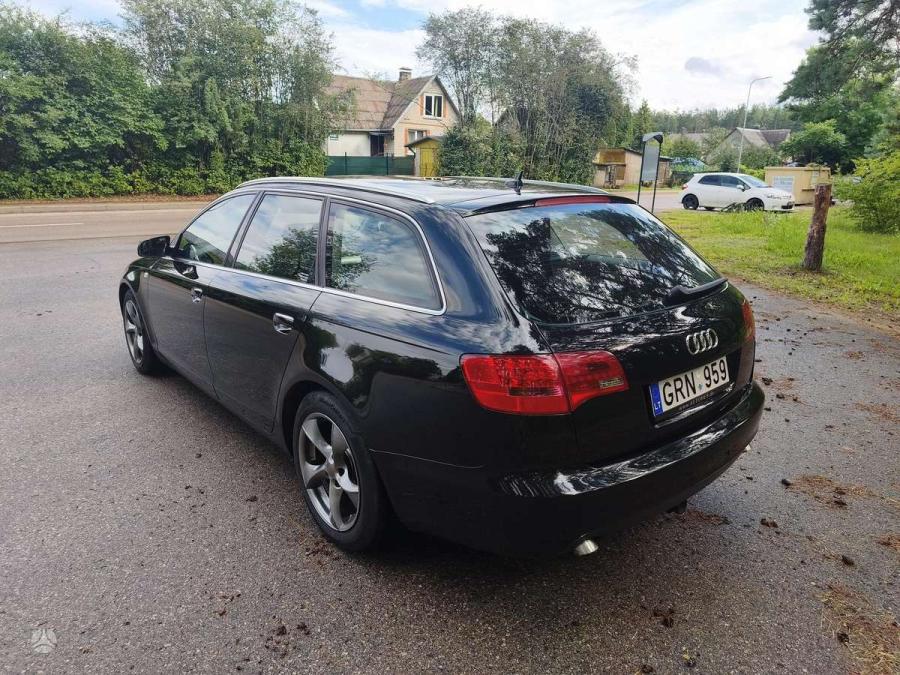 Black Audi A6 2007 in Druskininkai, with an engine capacity of 1.97 L and mileage of 335 thousand km for 2500 €, photo 4 on AUTOMOTO.COM.LV