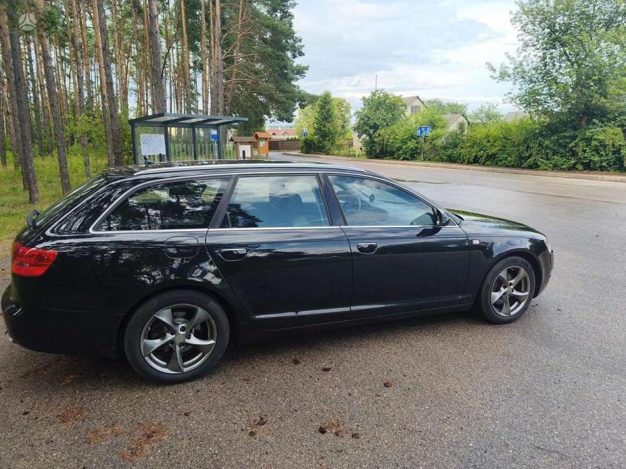 Black Audi A6 2007 in Druskininkai, with an engine capacity of 1.97 L and mileage of 335 thousand km for 2500 €, photo 6 on AUTOMOTO.COM.LV
