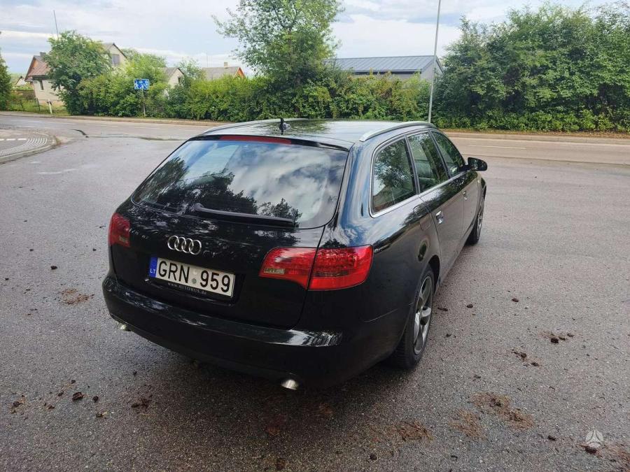 Black Audi A6 2007 in Druskininkai, with an engine capacity of 1.97 L and mileage of 335 thousand km for 2500 €, photo 8 on AUTOMOTO.COM.LV