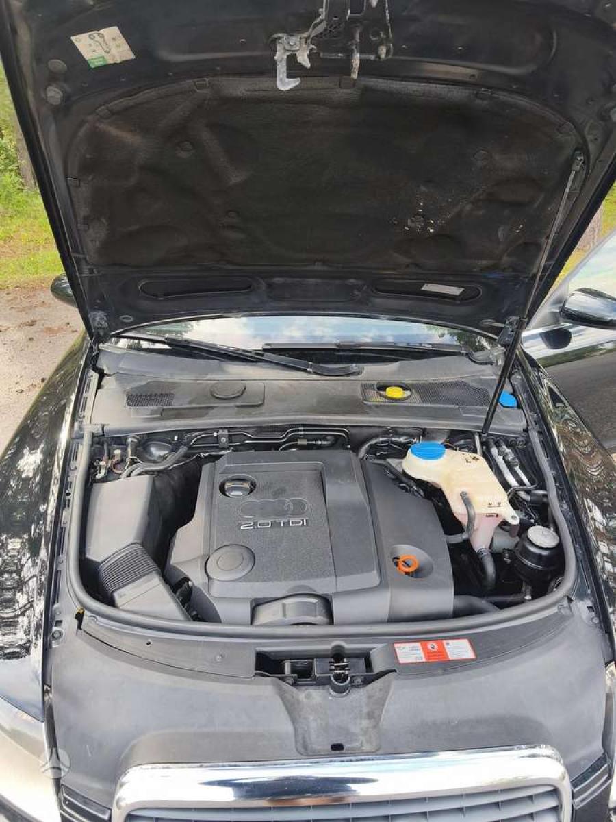 Black Audi A6 2007 in Druskininkai, with an engine capacity of 1.97 L and mileage of 335 thousand km for 2500 €, photo 14 on AUTOMOTO.COM.LV