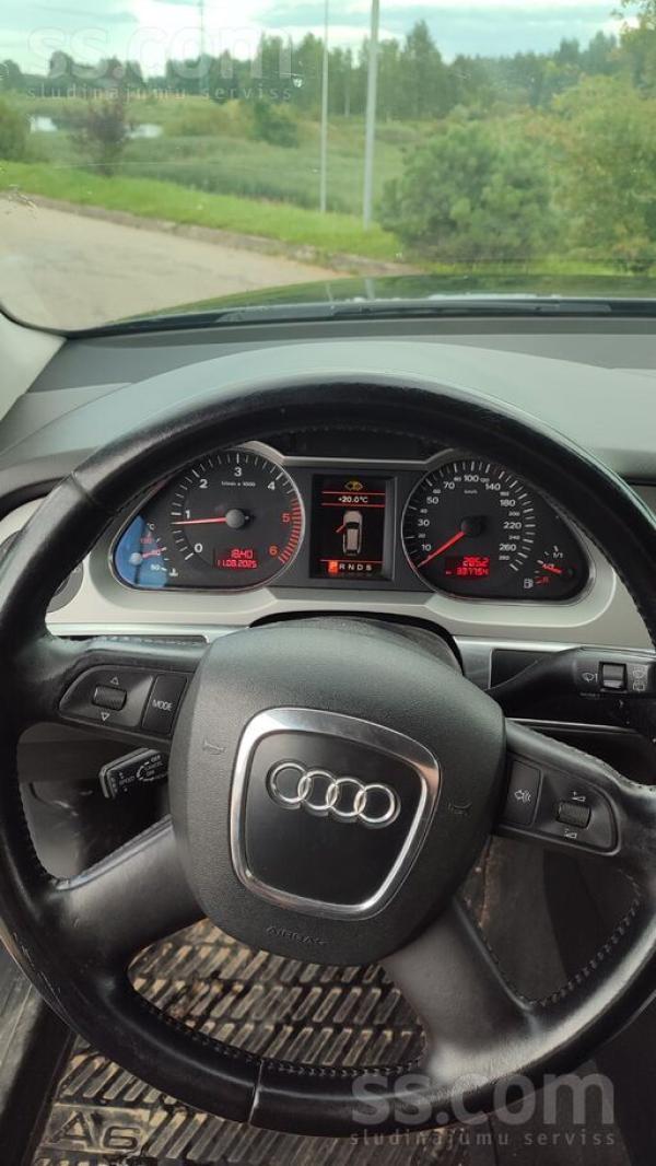 Melns Audi A6 2007 Ogre, ar dzinēja tilpumu 3.00 L un nobraukumu 345 tūkst. km par 2999 €, foto 2 vietnē AUTOMOTO.COM.LV
