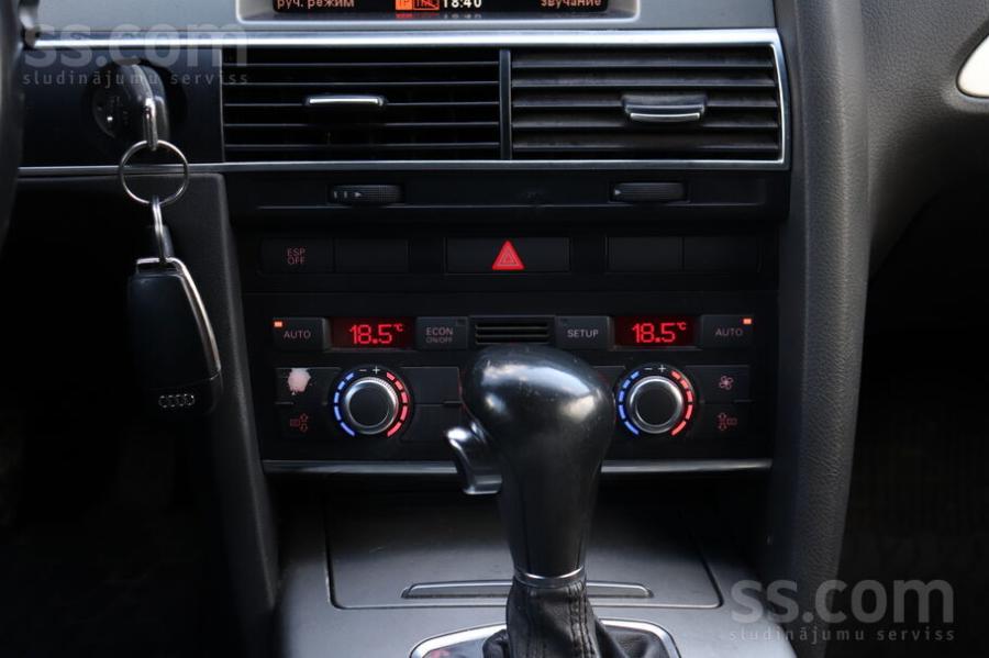 Black Audi A6 2007 in Valmiera, with an engine capacity of 2.00 L and mileage of 439 thousand km for 1990 €, photo 12 on AUTOMOTO.COM.LV
