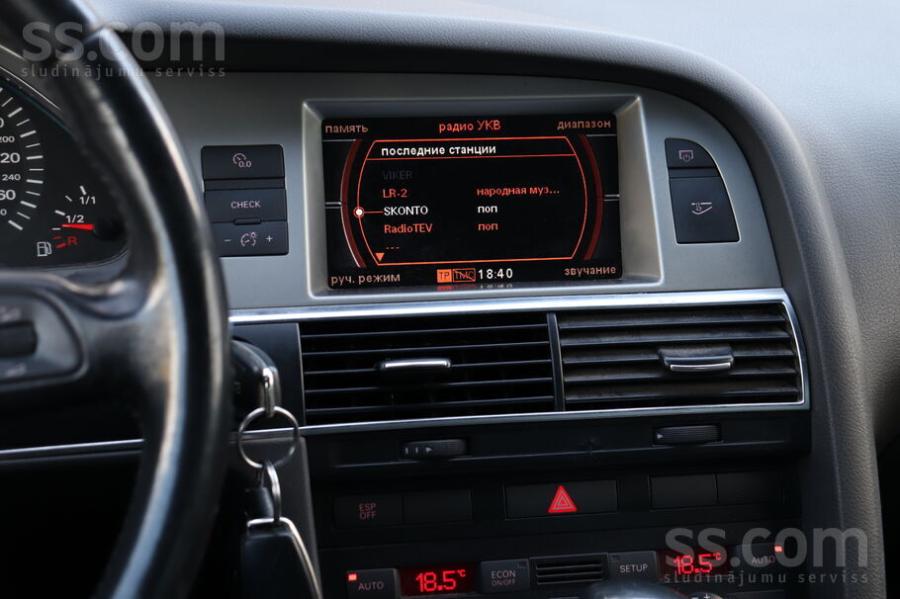 Black Audi A6 2007 in Valmiera, with an engine capacity of 2.00 L and mileage of 439 thousand km for 1990 €, photo 17 on AUTOMOTO.COM.LV