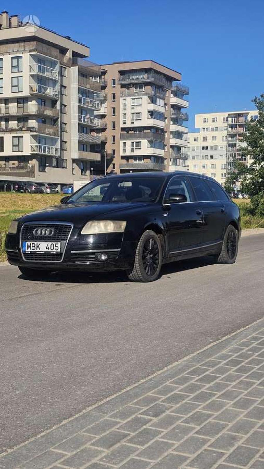 Black Audi A6 2007 in Vilnius, with an engine capacity of 2.70 L and mileage of 364 thousand km for 900 €, photo 1 on AUTOMOTO.COM.LV