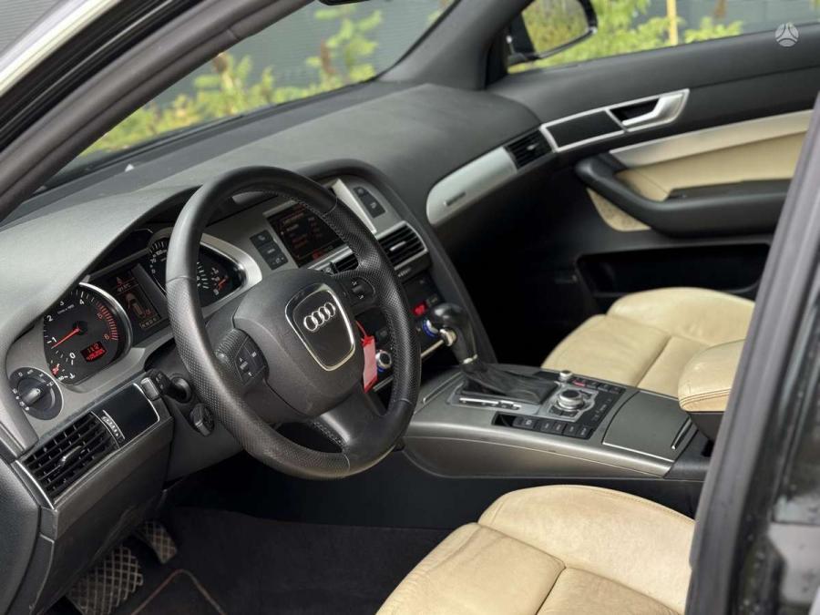 Melns Audi A6 2007 Viļņa, ar dzinēja tilpumu 2.97 L un nobraukumu 362 tūkst. km par 4500 €, foto 6 vietnē AUTOMOTO.COM.LV