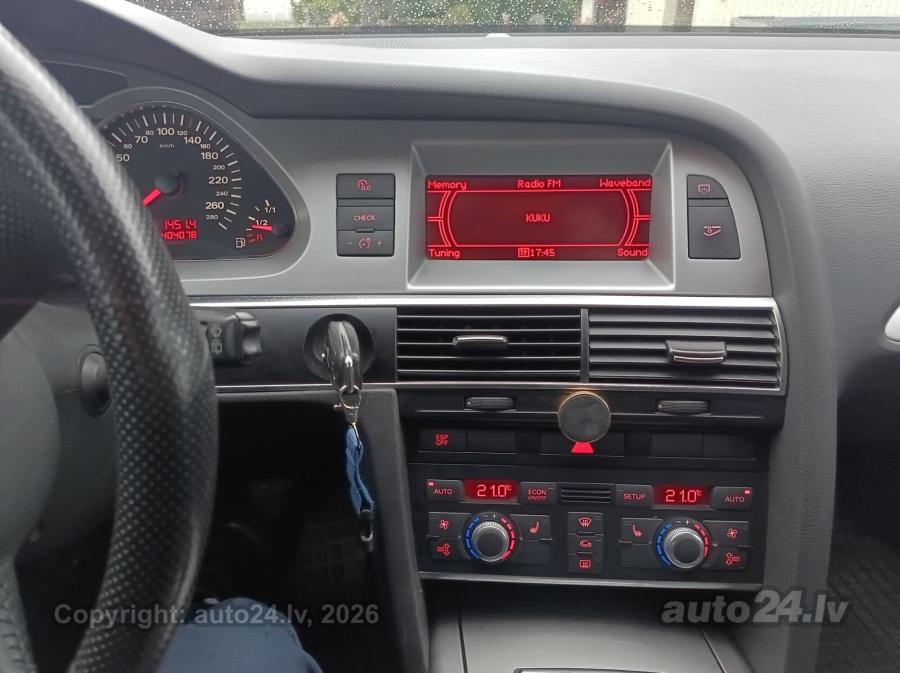 Black Audi A6 2007 in Parnu, with an engine capacity of 2.70 L and mileage of 404 thousand km for 2450 €, photo 14 on AUTOMOTO.COM.LV