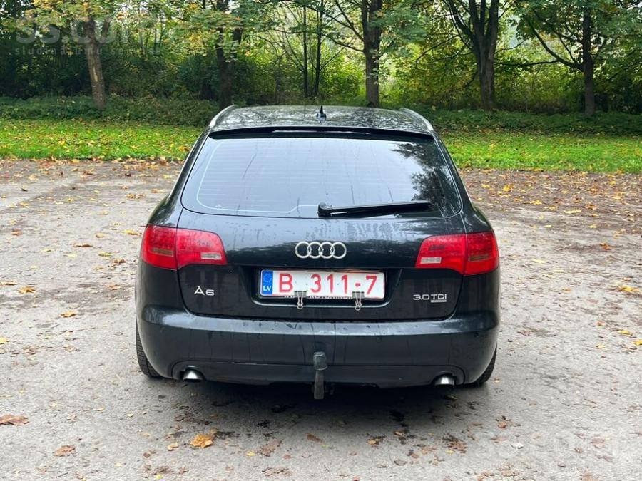 Black Audi A6 2007 in Riga, with an engine capacity of 3.00 L and mileage of 0 thousand km for 3599 €, photo 5 on AUTOMOTO.COM.LV