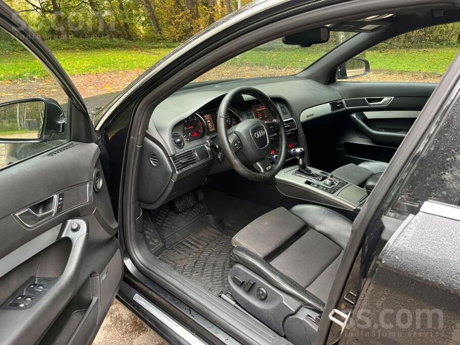 Black Audi A6 2007 in Riga, with an engine capacity of 3.00 L and mileage of 0 thousand km for 3599 €, photo 10 on AUTOMOTO.COM.LV