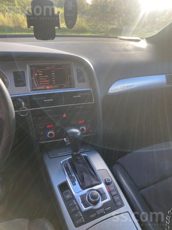 Audi A6 2007 Liepāja vietnē Melns Audi A6 2007 Liepāja, ar dzinēja tilpumu 3.00 L un nobraukumu 260 tūkst. km par 4000 €, foto 7 vietnē AUTOMOTO.COM.LV