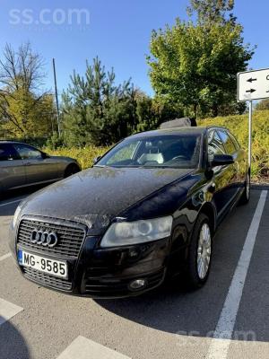 Black Audi A6 2007 in Riga, with an engine capacity of 3.00 L and mileage of 341 thousand km for 2650 €, photo 1 on AUTOMOTO.COM.LV