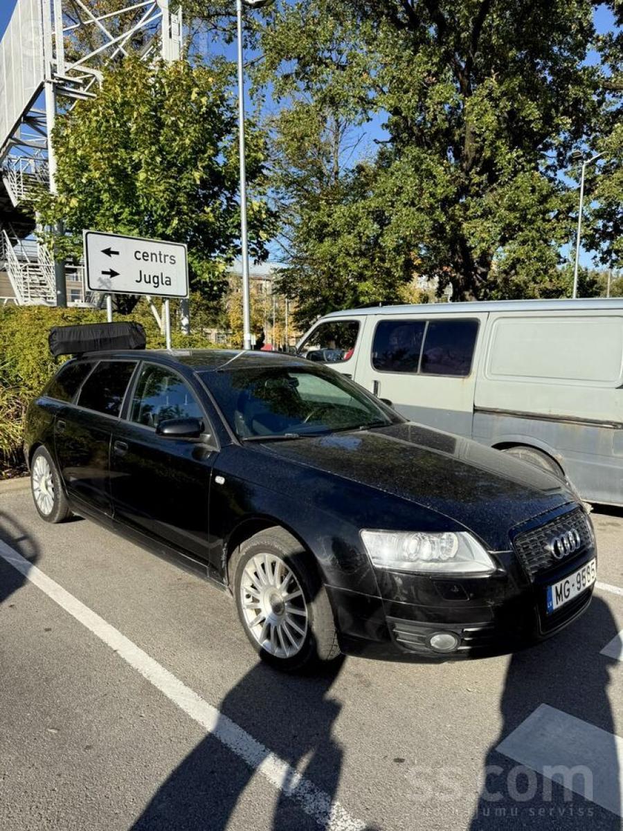 Black Audi A6 2007 in Riga, with an engine capacity of 3.00 L and mileage of 341 thousand km for 2650 €, photo 7 on AUTOMOTO.COM.LV
