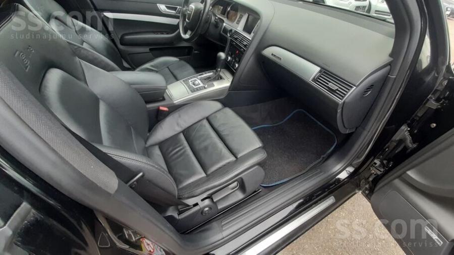 Black Audi A6 2007 in Riga, with an engine capacity of 3.00 L and mileage of 283 thousand km for 4500 €, photo 14 on AUTOMOTO.COM.LV