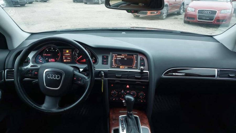 Melns Audi A6 2007 Utena, ar dzinēja tilpumu 2.70 L un nobraukumu 272 tūkst. km par 2900 €, foto 13 vietnē AUTOMOTO.COM.LV