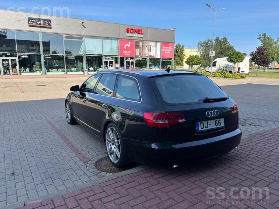 Black Audi A6 2008 in Riga, with an engine capacity of 3.00 L and mileage of 348 thousand km for 6300 €, photo 4 on AUTOMOTO.COM.LV