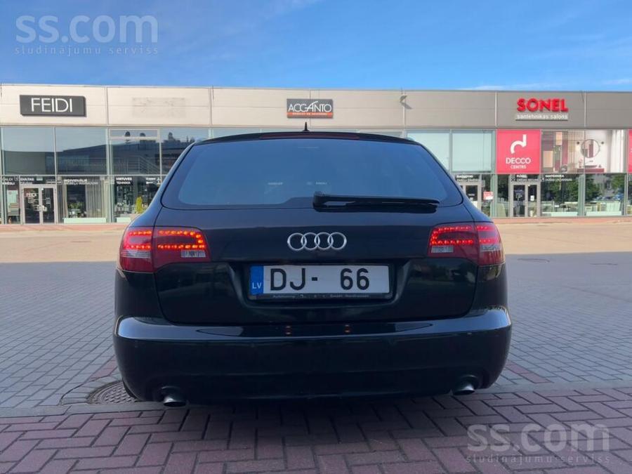 Black Audi A6 2008 in Riga, with an engine capacity of 3.00 L and mileage of 348 thousand km for 6300 €, photo 6 on AUTOMOTO.COM.LV