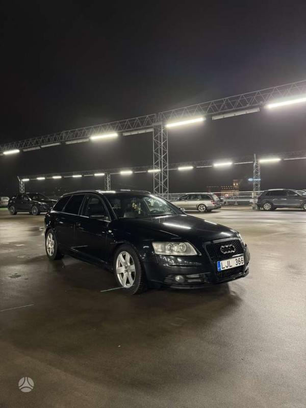 Melns Audi A6 2008 Kauņa, ar dzinēja tilpumu 2.97 L un nobraukumu 448 tūkst. km par 3700 €, foto 1 vietnē AUTOMOTO.COM.LV