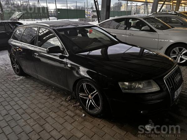 Black Audi A6 2008 in Ventspils, with an engine capacity of 3.00 L and mileage of 413 thousand km for 4000 €, photo 1 on AUTOMOTO.COM.LV